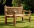 Balmoral 6ft Traditional Chunky Garden Bench, Teak Park Bench – 1.8m