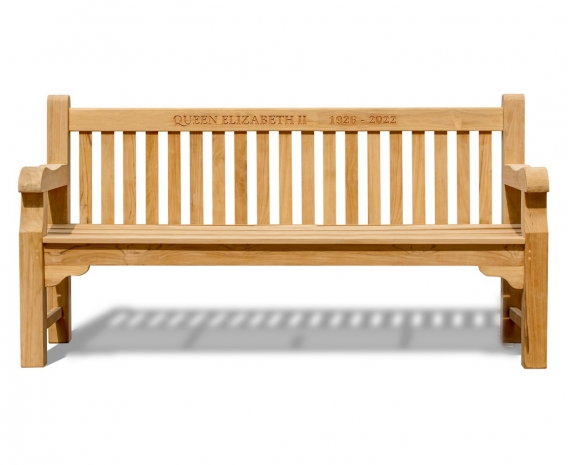 Balmoral Teak Queen Elizabeth II Commemorative Bench