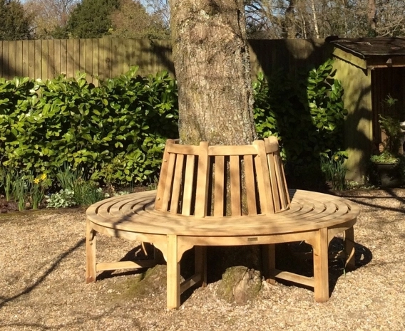 Teak Circular Garden Tree Seat - 1.8m