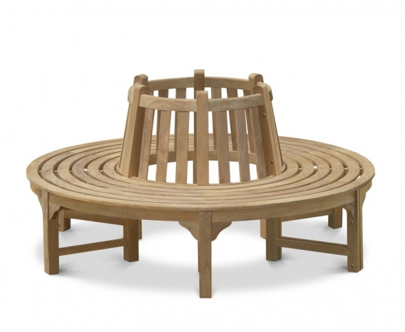 Teak Circular Garden Tree Seat - 1.8m