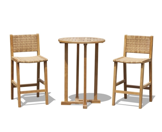Tiga Woven Bar Chair Set