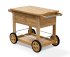 Teak Drinks Trolley with Ice Buckets