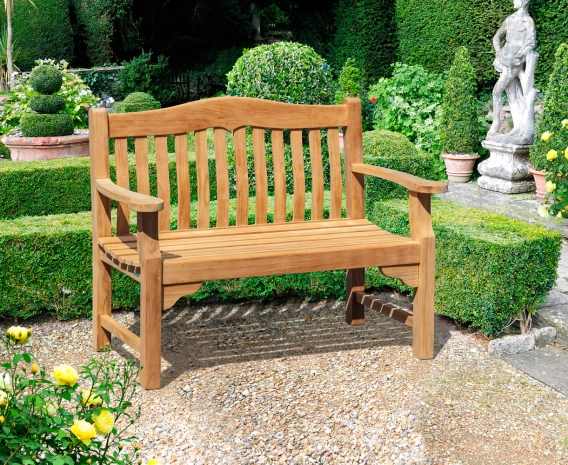 Teak Rose Garden 1.2m Bench