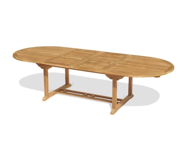 Brompton Extendable Teak Dining Table & 10 Yale Stackable Chairs Set