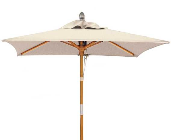 Square 2m Tilting Garden Hardwood Parasol