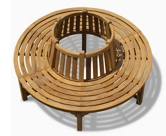 Teak Circular Garden Tree Seat - 1.8m
