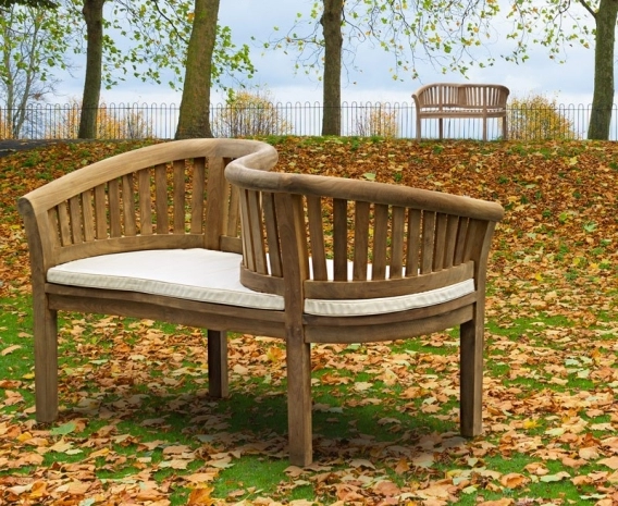 Garden Loveseat, Teak Kissing Bench